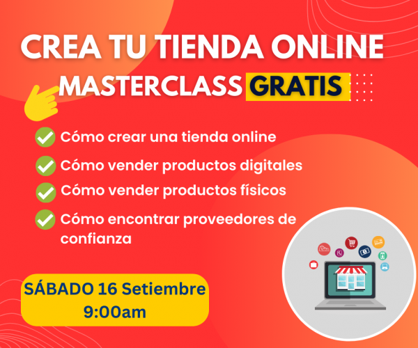 Masterclass Gratuita: Crea tu tienda online – Comunidad CPE
